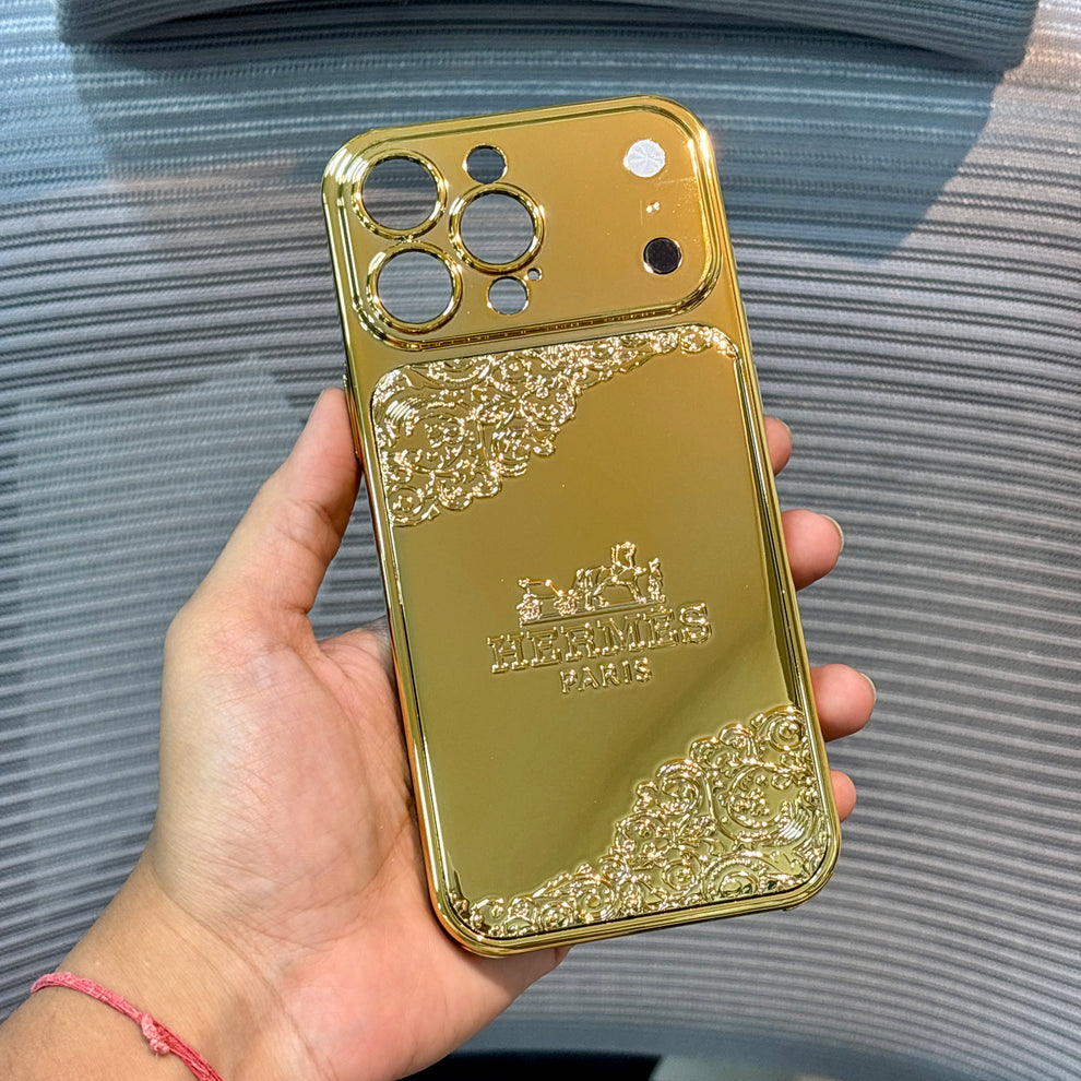 GoldMark Mirror iPhone 17 Series Case – The Phone Co